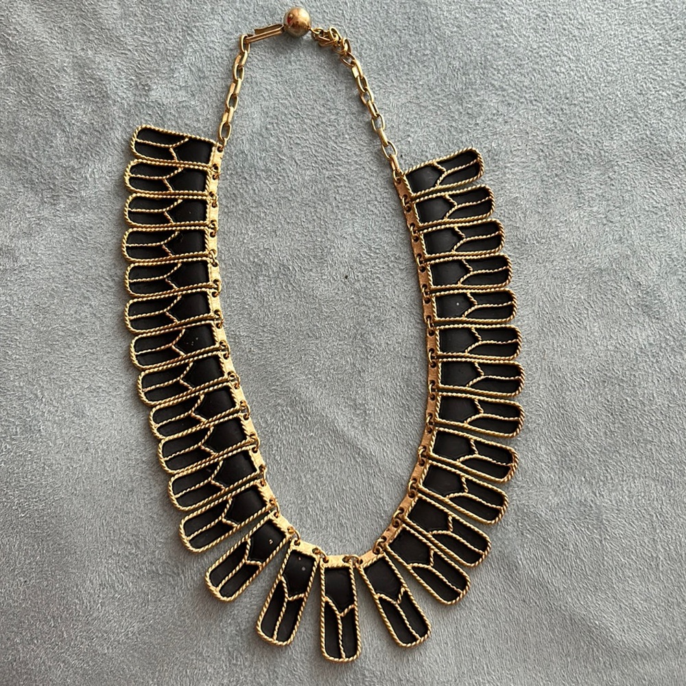 Vintage Cleopatra Style Necklace - Gem